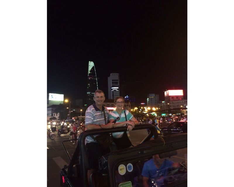 Private Jeep Tour Saigon by Night & Cruise Dinner with Music - The Journey Begins: From Hotel to the River