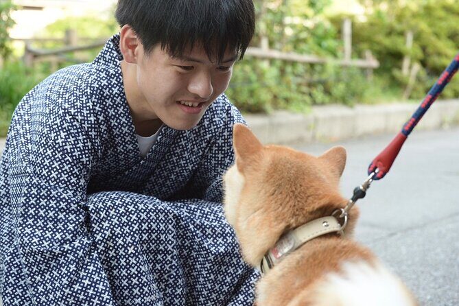 Private Kimono Stroll in Toyama City Possibly with a Shiba Inu - Starting Point: Toyama Station