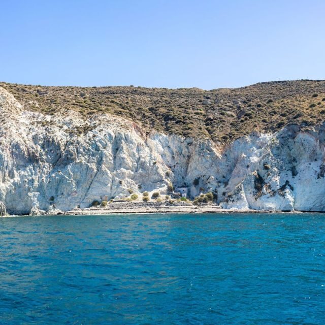 Private Morning Trip to from Santorini to Volcano&Aspronisi - A Closer Look at the Santorini Private Boat Trip