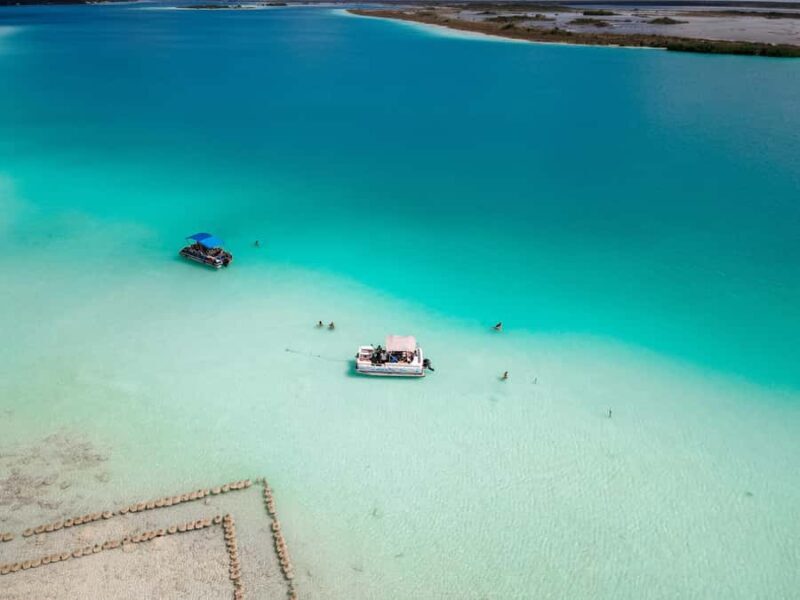 Private pontoon tour in the seven colors Bacalar lagoon - An Introduction to the Bacalar Lagoon Experience