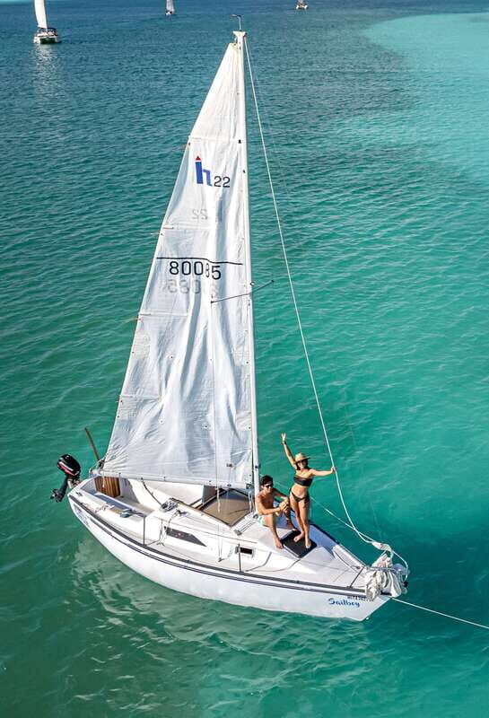 Private sailboat tour across the Bacalar seven colors lagoon - Discovering Bacalar’s Lagoon on a Private Sailboat
