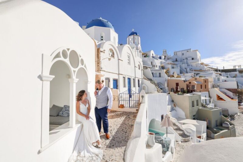 Private Santorini Wedding Photoshoot - A Closer Look at the Experience