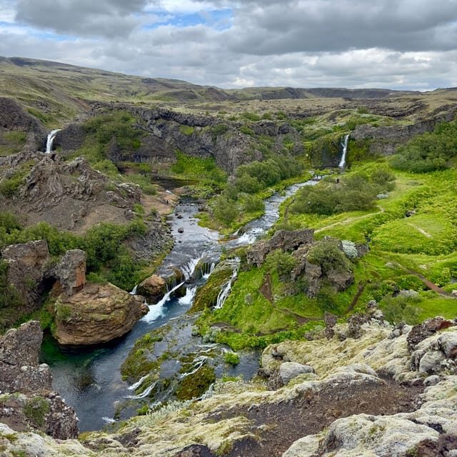 Private Secret circle tour: Háifoss, Gjáin, The Turf farm - Key Points