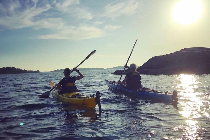 PRIVATE Sunset Kayaking in Stockholm Archipelago Nature Reserve - Key Points