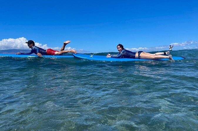 Private Surf Lesson Lahaina Beach Breakwall with Board included - The Sum Up