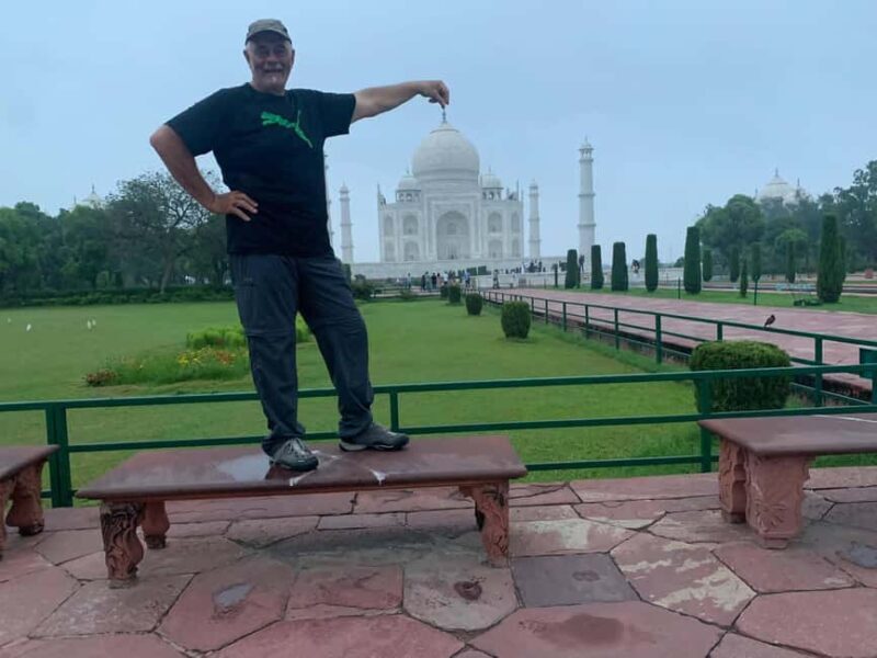Private Taj Mahal & Agra Fort Day Tour By Car From New Delhi - Mehtab Garden: A View of the Taj from Afar