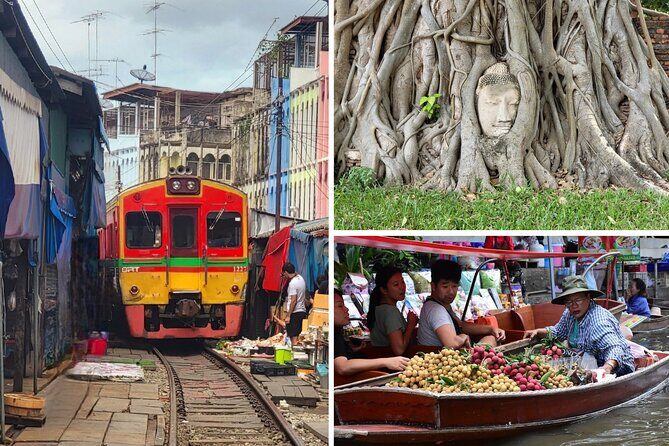 Private Tour to Railway Market Floating Market and Ayutthaya - Key Points
