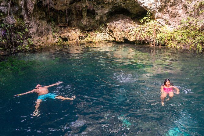 Private Tour with 3 Cenotes + 5 Zip-lines + Mayan Lunch - First Stop: The Cenote Adventure Begins