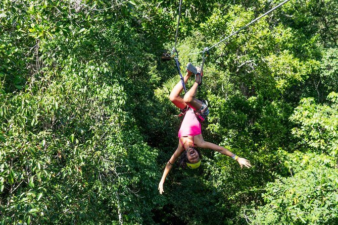 Private Tour with 3 Cenotes + 5 Zip-lines + Mayan Lunch - Seamless Finish and Return Trip