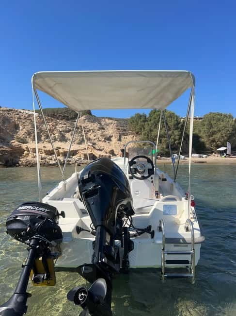 Provatas : Boat rental to Kleftiko - Practical Considerations: Cost, Comfort, and Convenience