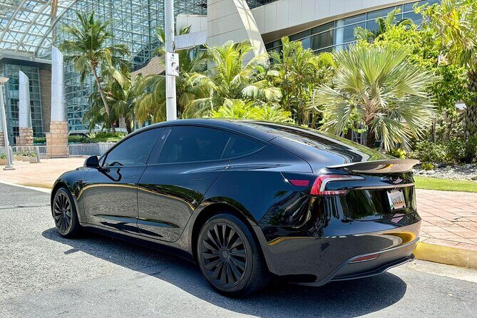 Puerto Rico Island Wide Private Transfers, Tesla 3 Luxury Sedan. - Price and Value