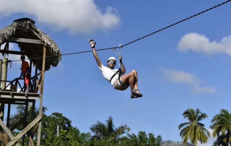 Punta Cana Adventure Combo: Zipline, Jungle Buggy & Horse - The Excitement Begins with Ziplining