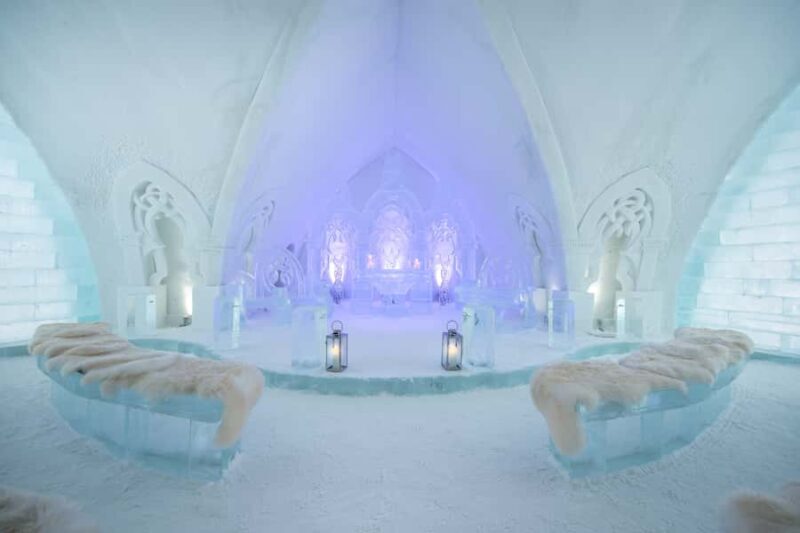 Quebec Ice Hotel Entrance Ticket with Transportation - The Value of the Experience