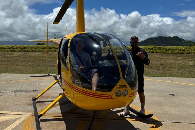 R44 Private Tour of Kauai Doors OFF - Key Points