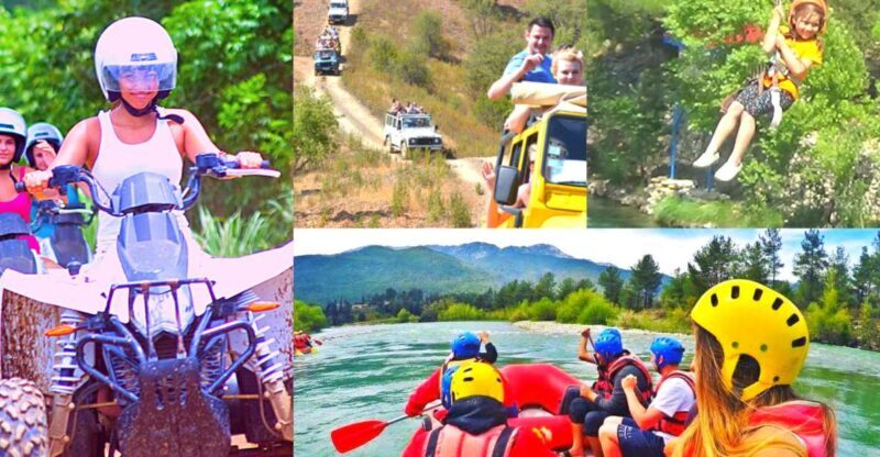 Rafting, Quad or Buggy Ride, Zipline, Jeep Tour Super Combo - Key Points