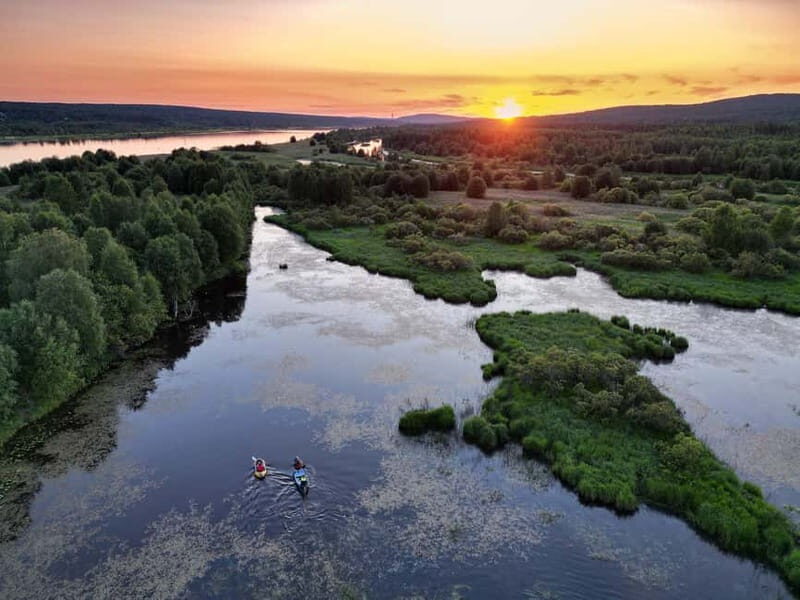 RELAXING CANOE & PANORAMIC SAUNA EXPERIENCE FROM ROVANIEMI - Key Points