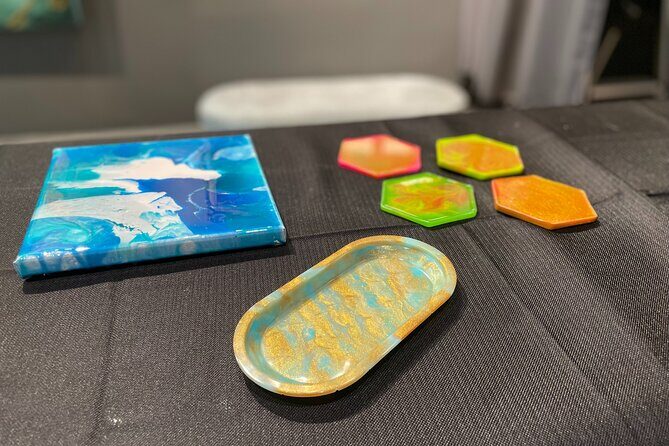 Resin Artwork in a Nolita Artist's Studio - Who Will Love This?