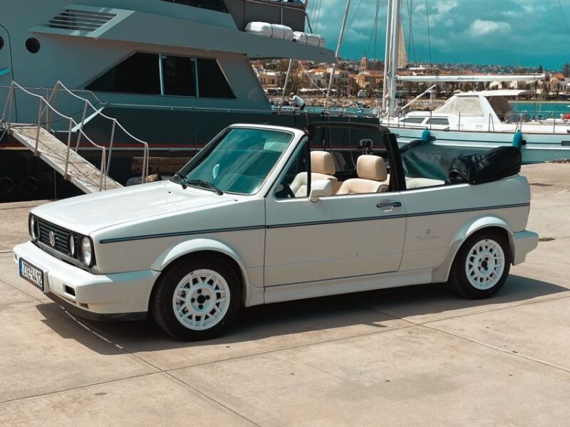 Rethymno: Ride with a Golf Gabriolet 1984 for 12 hours - What’s Included and What’s Not
