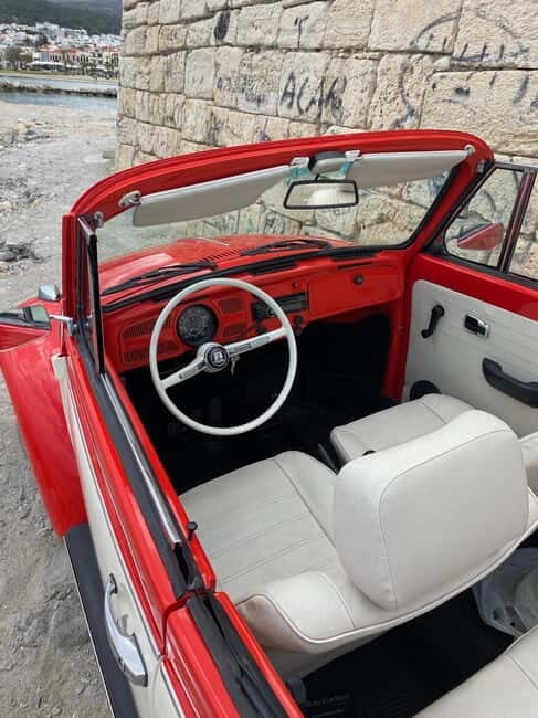 Rethymno: Ride with a VW Beetle Cabrio for 12 hours - Who Will Love This Experience?