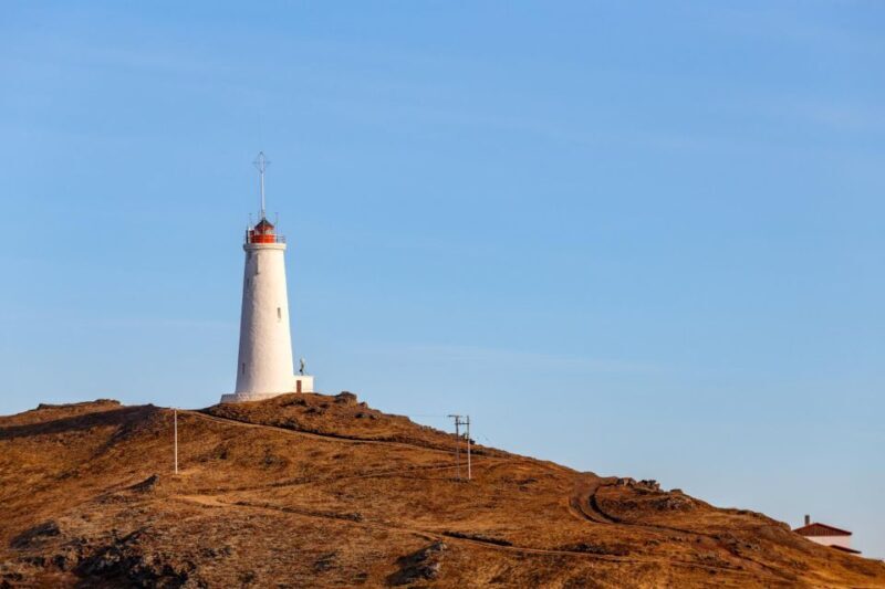 Reykjanes Peninsula and Bridge Between the Continents - The Reykjanes Lighthouse and Cliffs