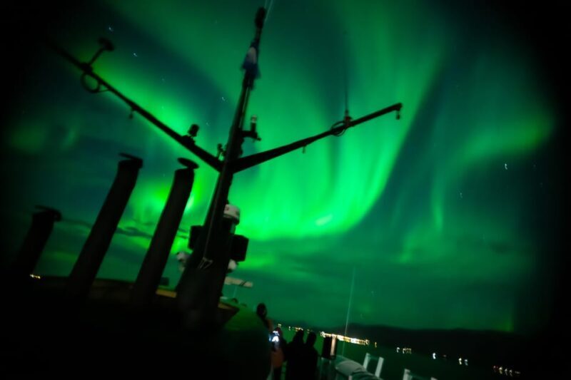 Reykjavik: Northern Lights Guided Boat Tour with Photos - Weather and Cancellation