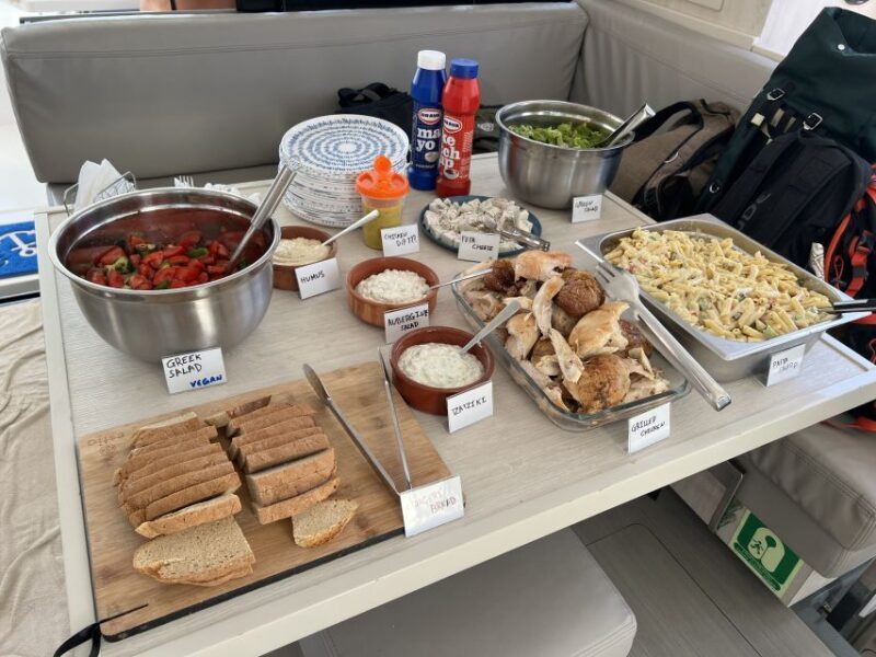 Rhodes: All-Inclusive Catamaran Cruise with Lunch and Drinks - FAQs