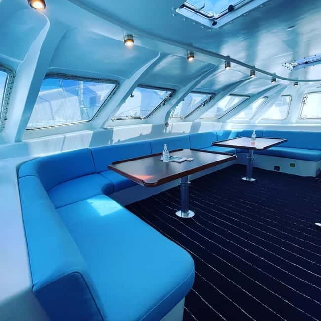 Rhodes: Catamaran Cruise with Meal, Snacks & Swim Stops - FAQs
