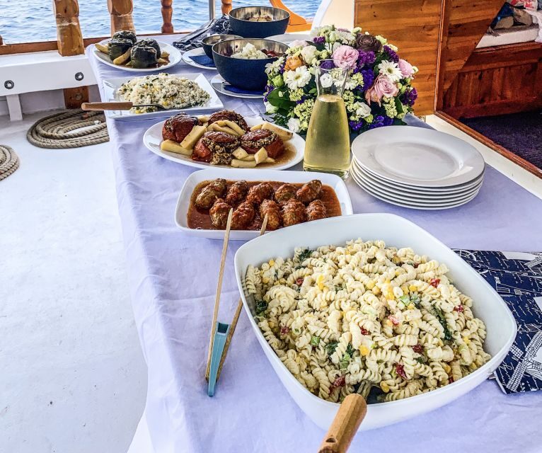 Rhodes: Cruise with 3 Stops, Lunch and Unlimited Drinks - Food and Drinks