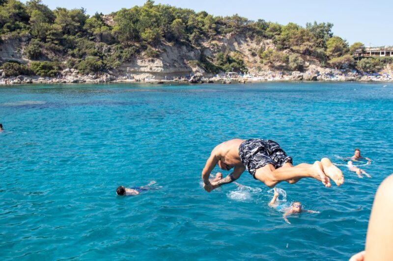 Rhodes: Full Day East Coast Bay to Bay Boat Trip with Lunch - The Experience on Board