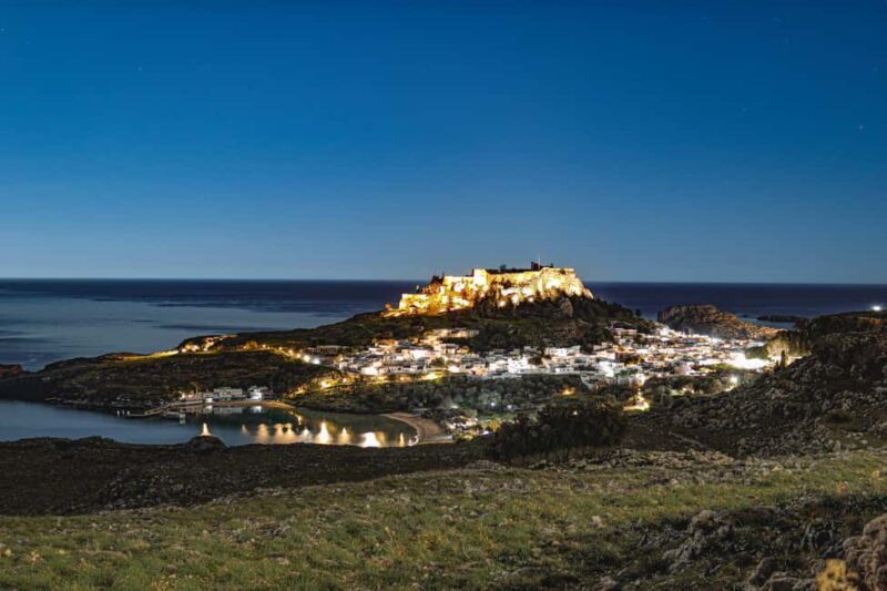 Rhodes: Lindos by night - Bus tour with free time to explore - Overview of the Lindos by Night Experience