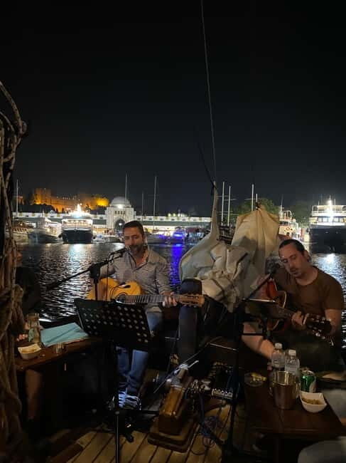 Rhodes: Night Cruise with Live Music and Sightseeing. - FAQ