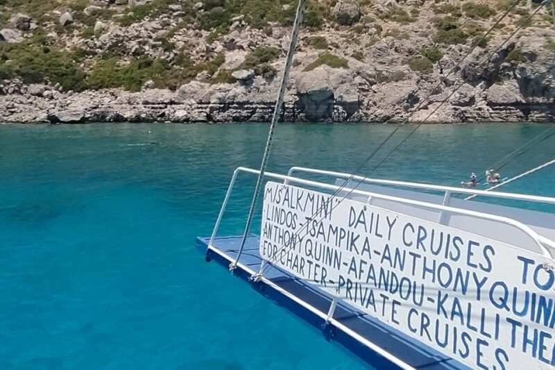 Rhodes Town: Anthony Quinn, Kalithea & Afandou Boat Cruise - The Experience in Detail
