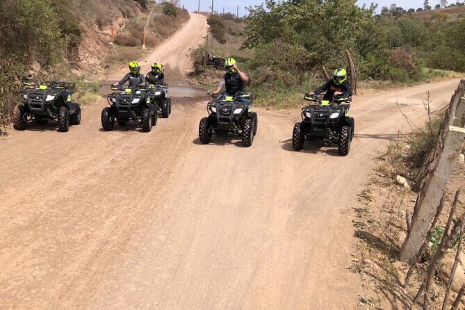 Ride in four-wheelers/,shooting target Paintball - Setting the Scene: An Overview of Rosarito ATV and Paintball Tour