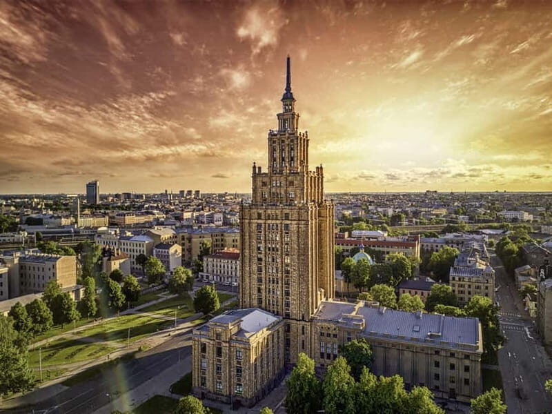 Riga Central Market Tasting Tour with Science Academy Views - Key Points