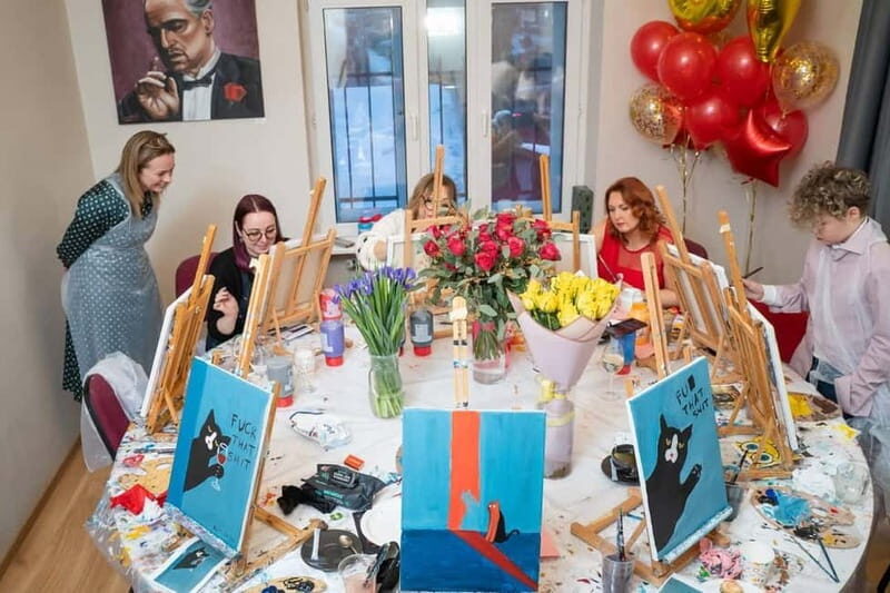Riga: Sip and Paint Party for Corporate and Private Events - An Artistic Twist on Celebrations in Riga