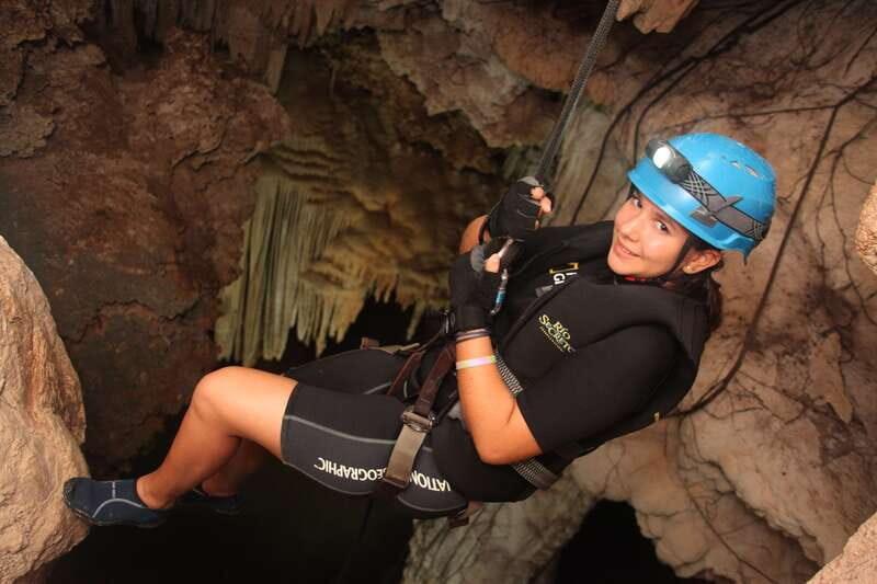 Rio Secreto Nature Reserve: Bicycle, Rappel & Ziplines Tour - Ziplining: Flying Over the Jungle Canopy