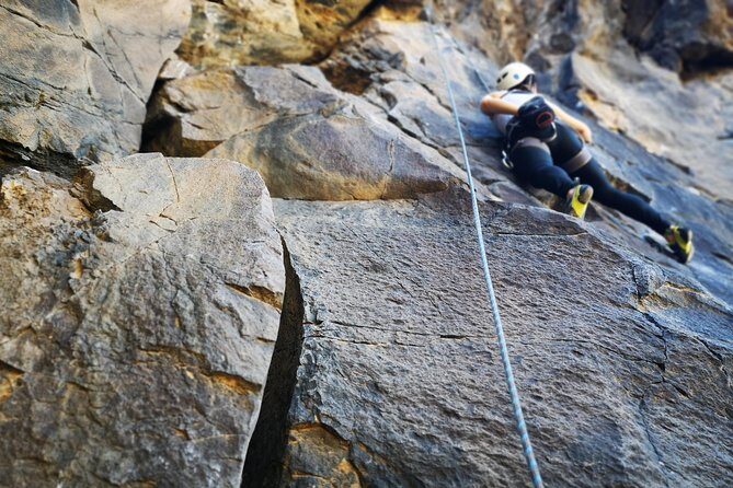 Rock climbing in natural space. - Key Points