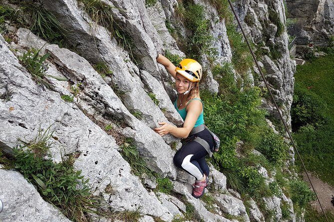 Rock Climbing near Lake Bled - Learning New Skills in a Calm Environment