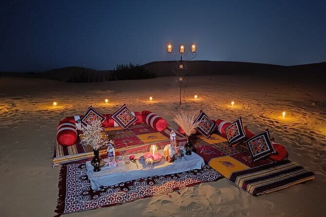 Romantic Private Candle Light Dinner At Thar Desert Jaisalmer - The Journey Begins: Jeep Ride into the Dunes