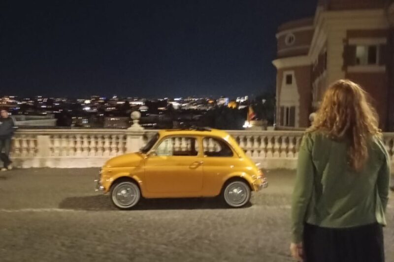 Rome: 2 hour Evening Tour of Rome aboard a Vintage Fiat 500 - Key Points