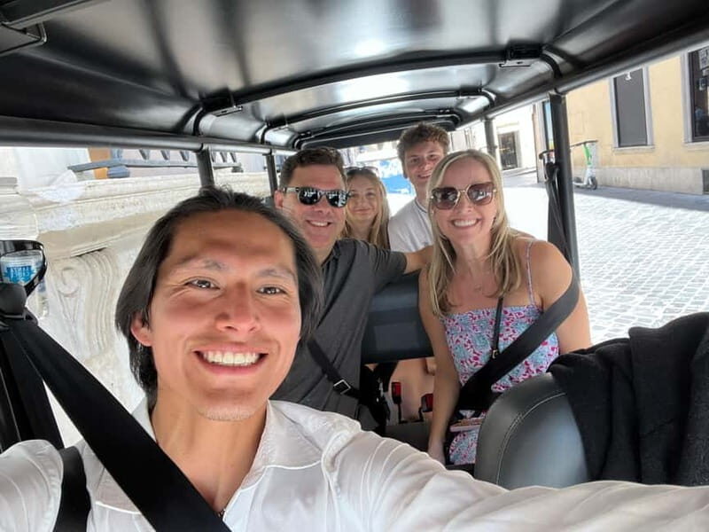 Rome: 4 hours Deluxe Golf cart Personalised Sightseeing tour - FAQ