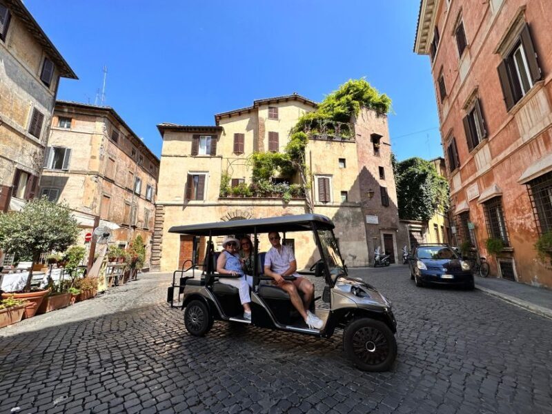 Rome 6 hours Private Golf Cart Tour with Hotel pickup - Key Points