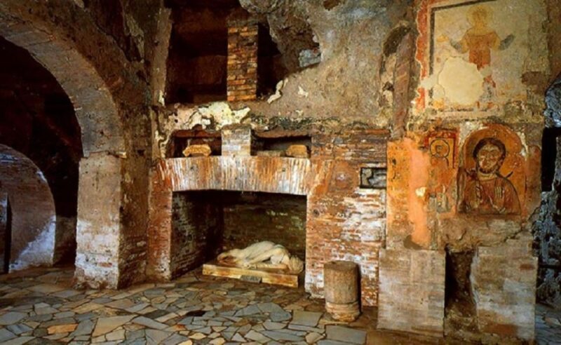 Rome: Appian Way Underground and Catacombs E-Bike Tour - Visiting the Tomb of Cecilia Metella