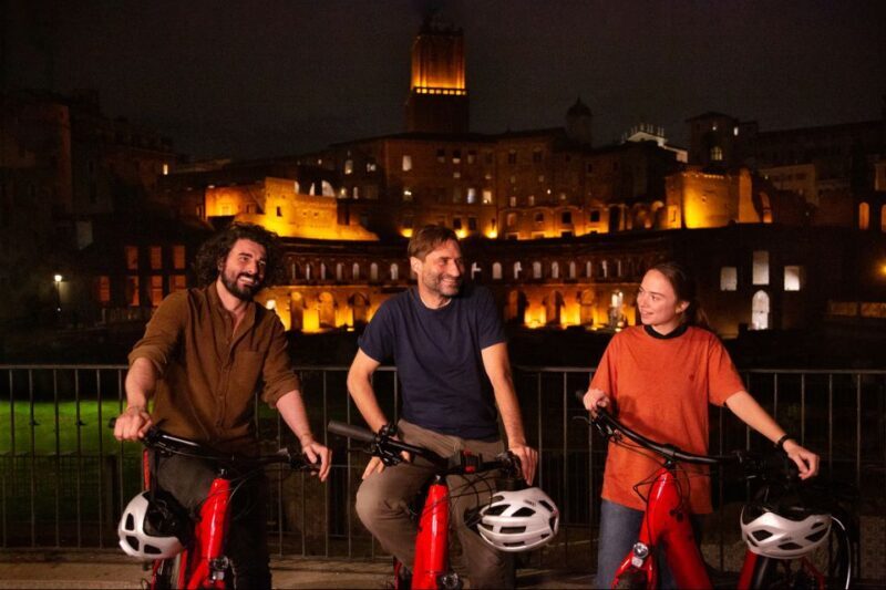 Rome: Cannondale E-Bike Evening Tour with optional Dinner - Riding Experience and Group Dynamics