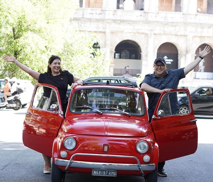 Rome: Ciao Bella Fiat 500 Vintage Tour with Aperol Spritz - An Enjoyable Ride in a Classic Car