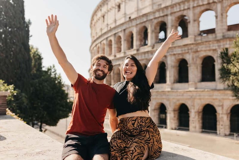 Rome: Colosseum Photoshoot - In Action: Authenticity and Personal Touches