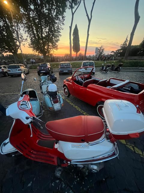 Rome: Evening Fiat 500 and Vespa Prosecco Tour - FAQ