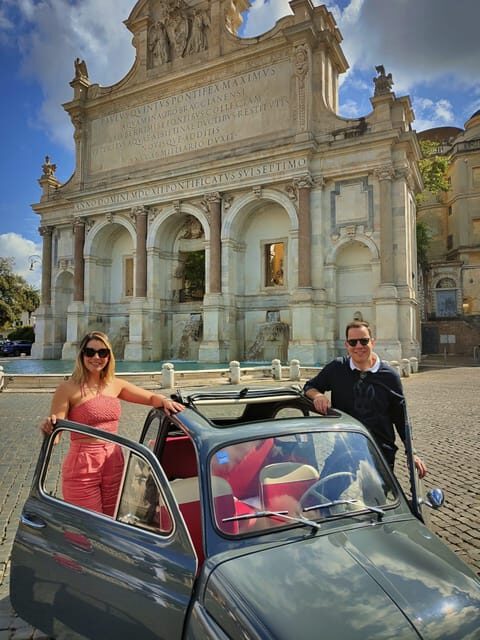 Rome: Fiat 500 private tour with a roman - Discover Rome from a Unique Perspective with a Fiat 500 Private Tour