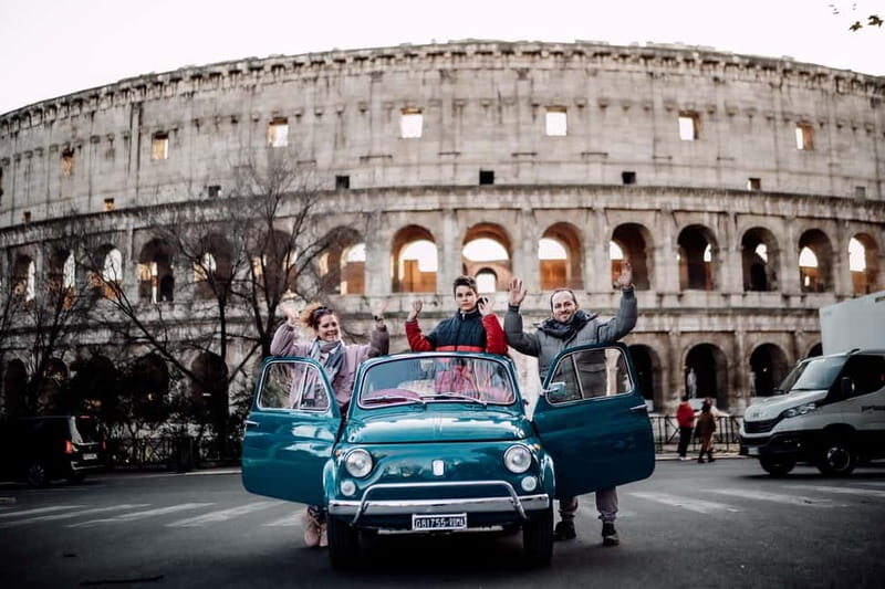 Rome: Fiat 500 Vintage Photo Tour - Transportation, Timing, and Group Size