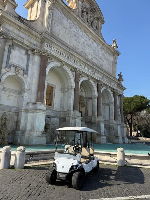 Rome: Golf Cart Sightseeing Tour With Pro Photographer - The Itinerary in Detail